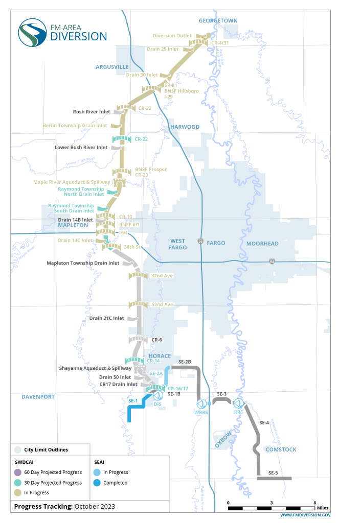 Construction Status | Metro Flood Diversion Authority