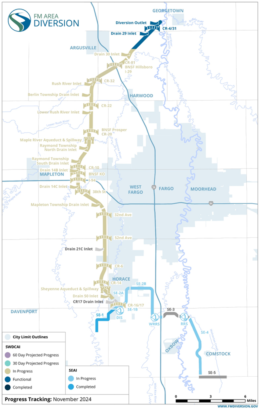 FM Area Diversion November Construction Update | Metro Flood Diversion ...